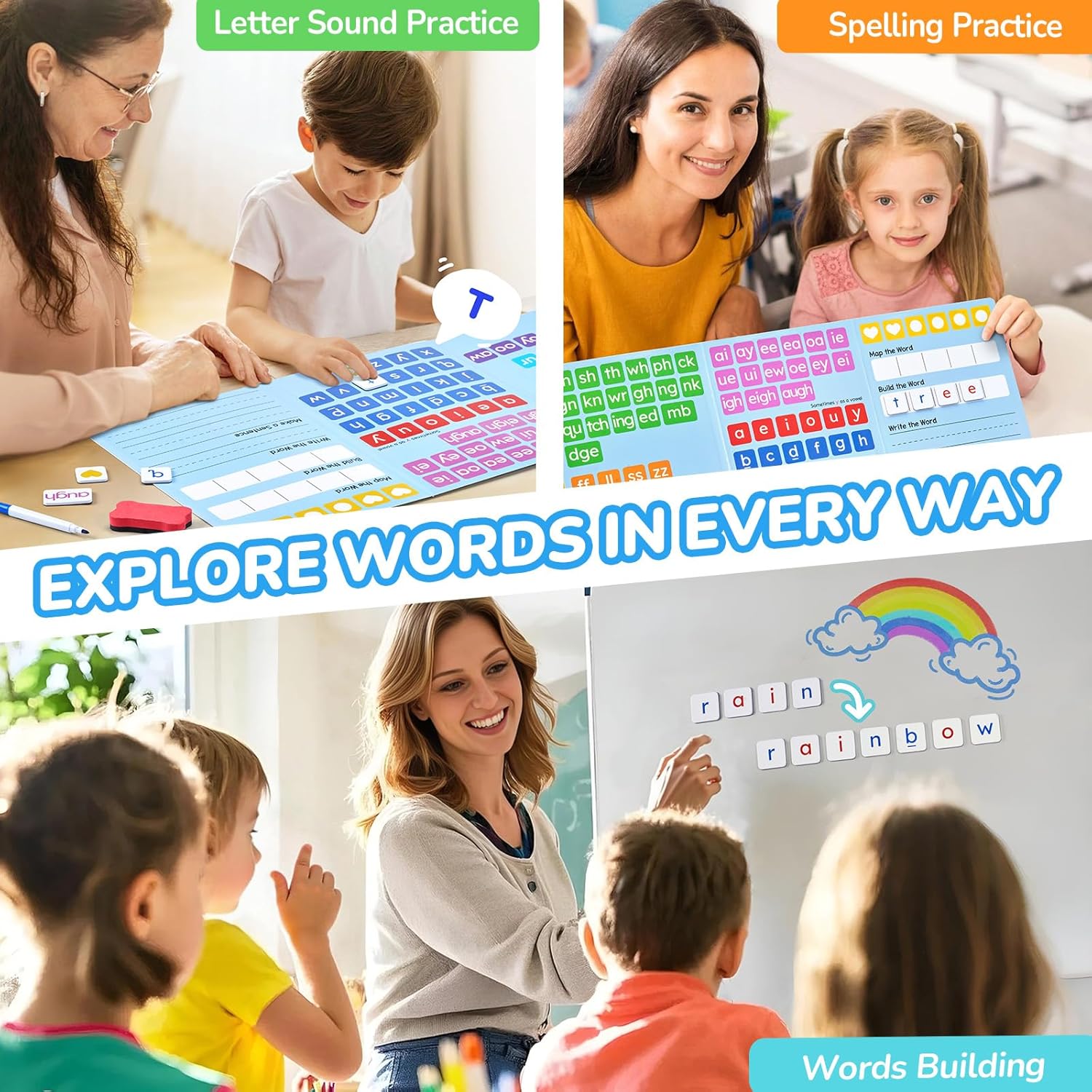 Phonics Magnetic Letter Tiles-265 Alphabet Letters – JoyCat